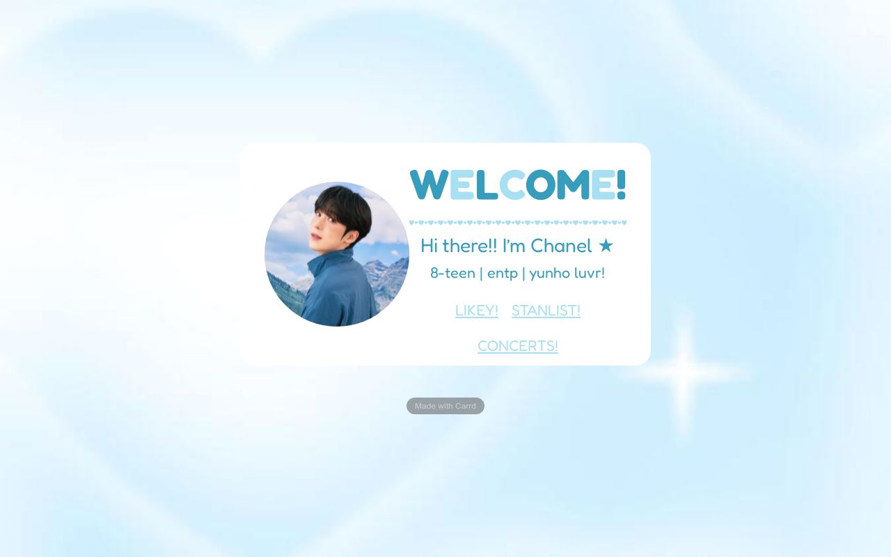 chan’s carrd! ♥